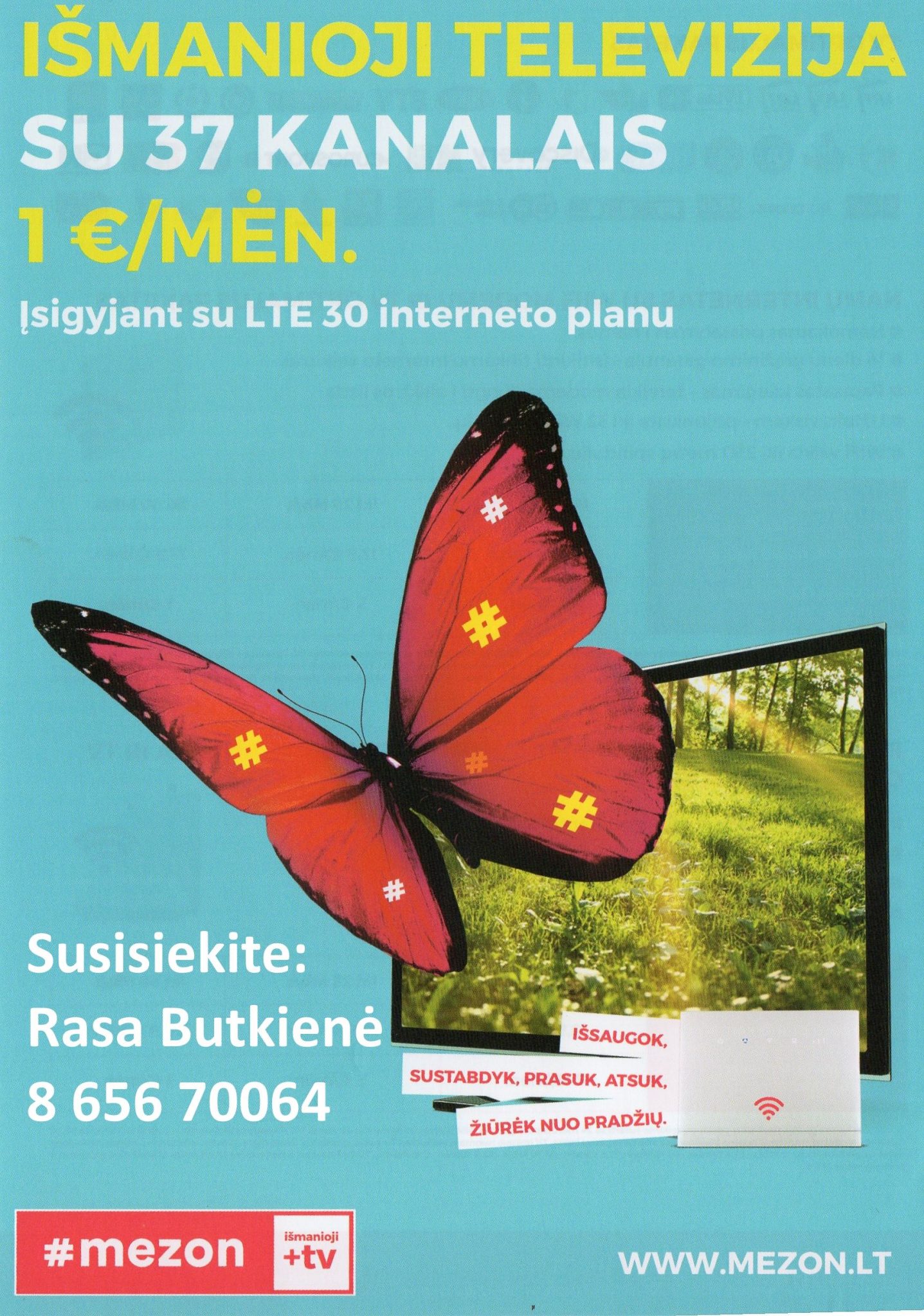 Naisiuose jau veikia Mezon internetas ir TV – Naisiai.lt